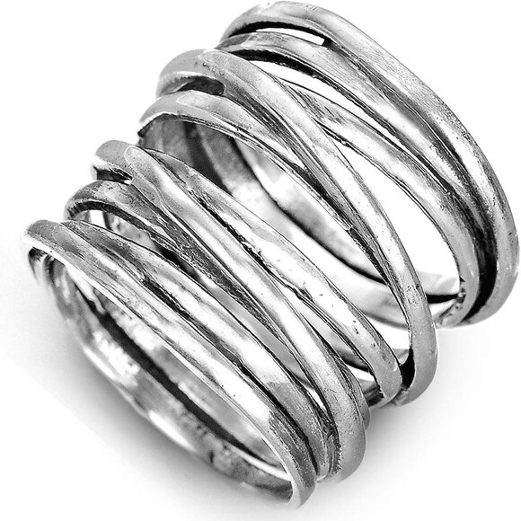 Jewelry | Boho Magic Wide Sterling Silver Adjustable Wrap Ring For ...